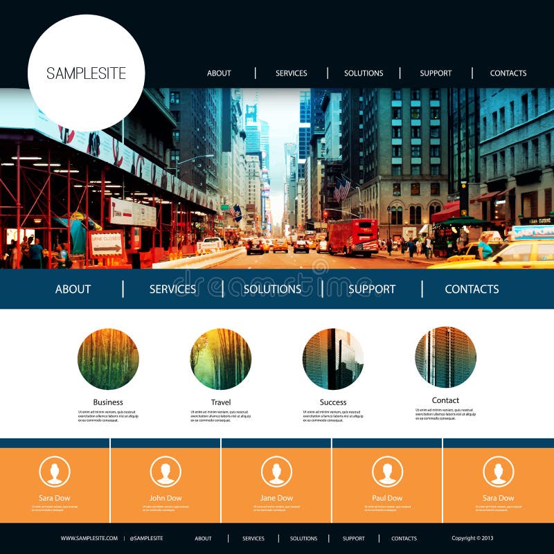 Website Design for Your Business with City Street Image Background ...