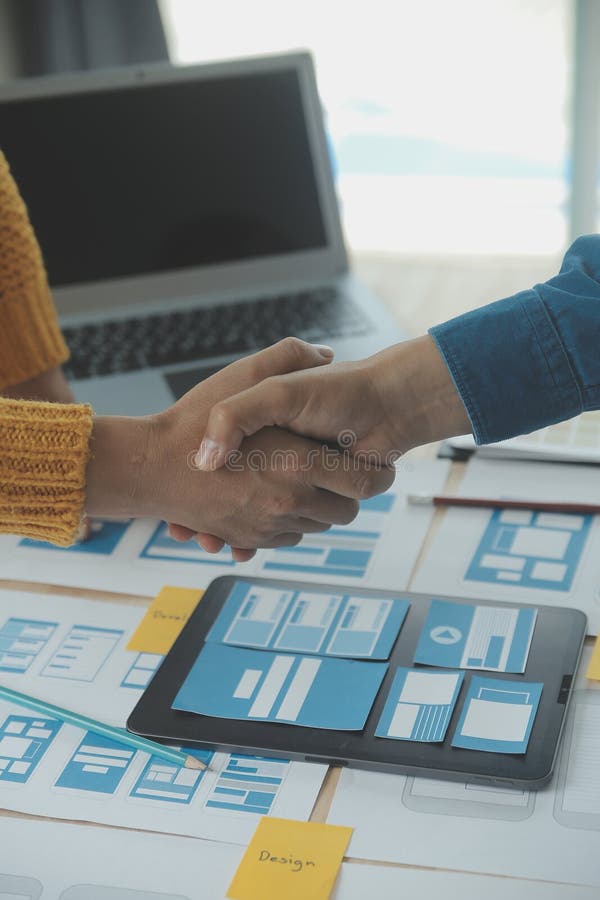 Website Designer Creative Planning Application Development Draft Sketch ...