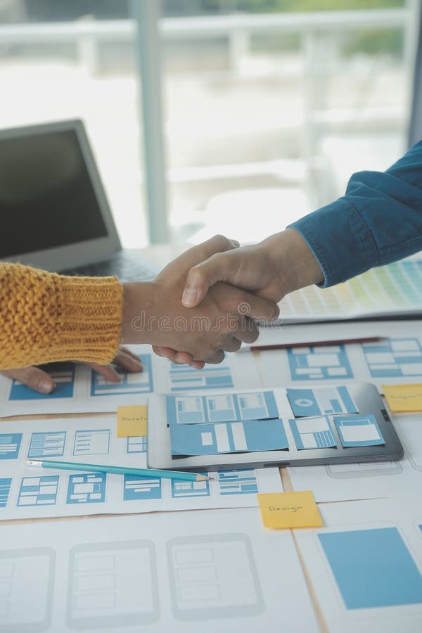 Website Designer Creative Planning Application Development Draft Sketch ...