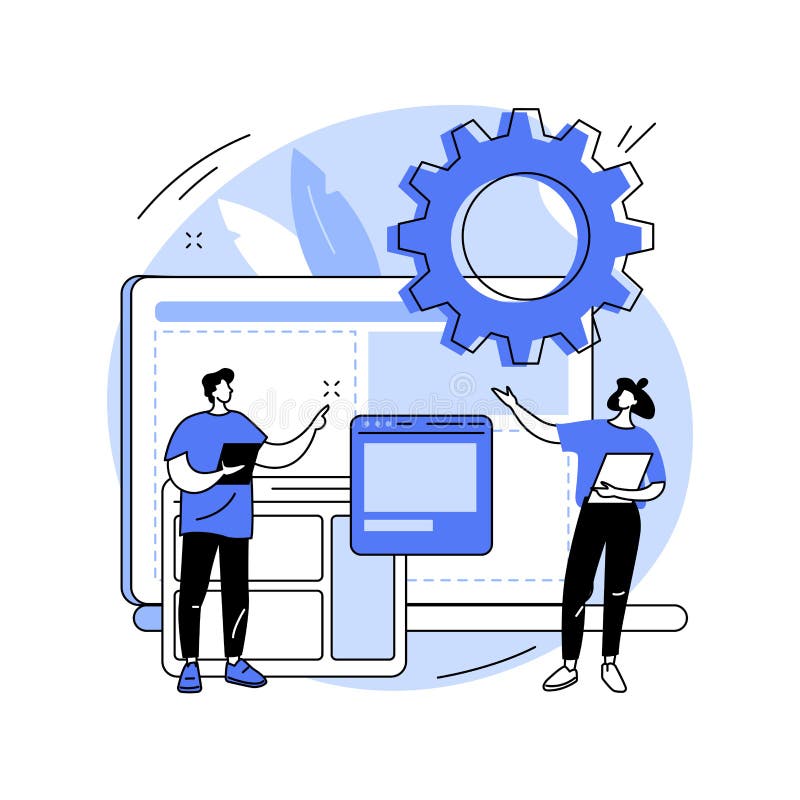 Professional Programming Abstract Concept Vector Illustrations. Stock ...