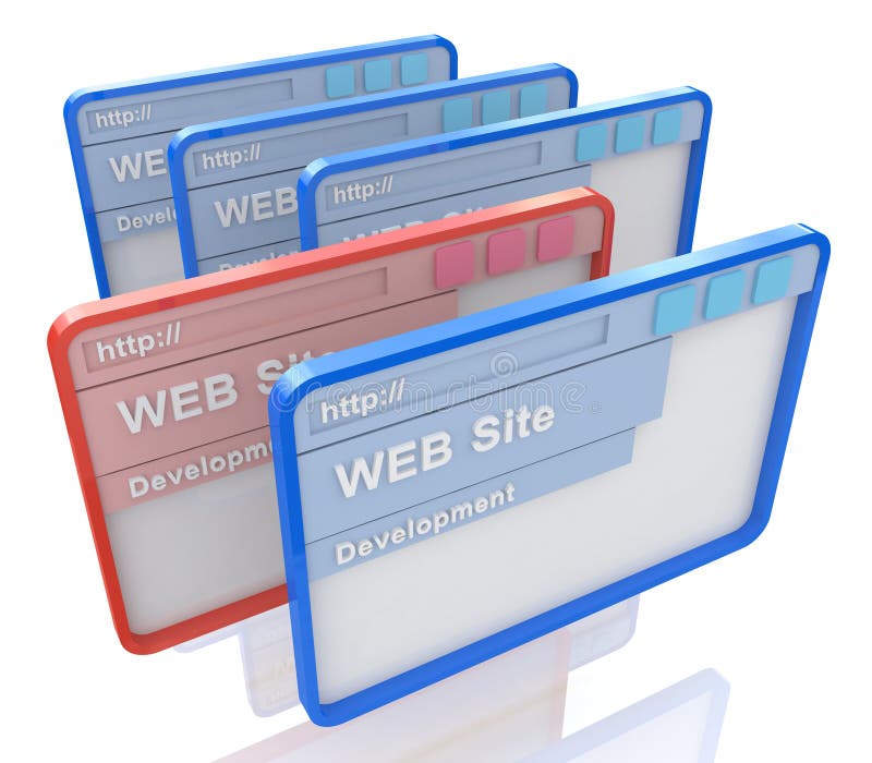 Website development stock illustration. Illustration of choice - 45611158