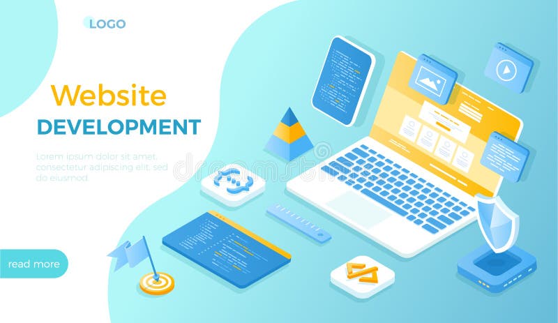 Isometric Elements Programming Stock Illustrations – 406 Isometric ...