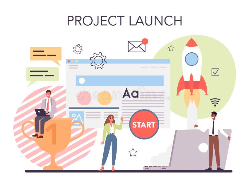 Website Development. Support and Development Service Stock Vector ...