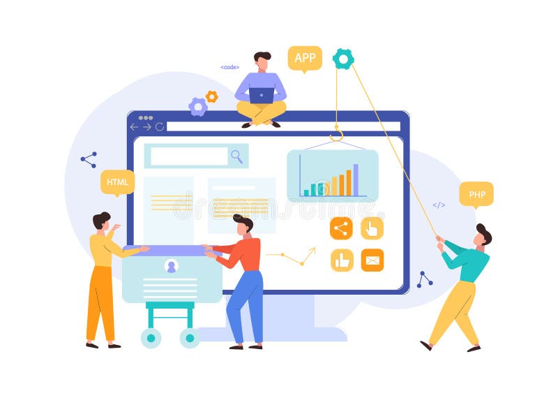 HTML 5.0 Tools stock illustration. Illustration of language - 20024986