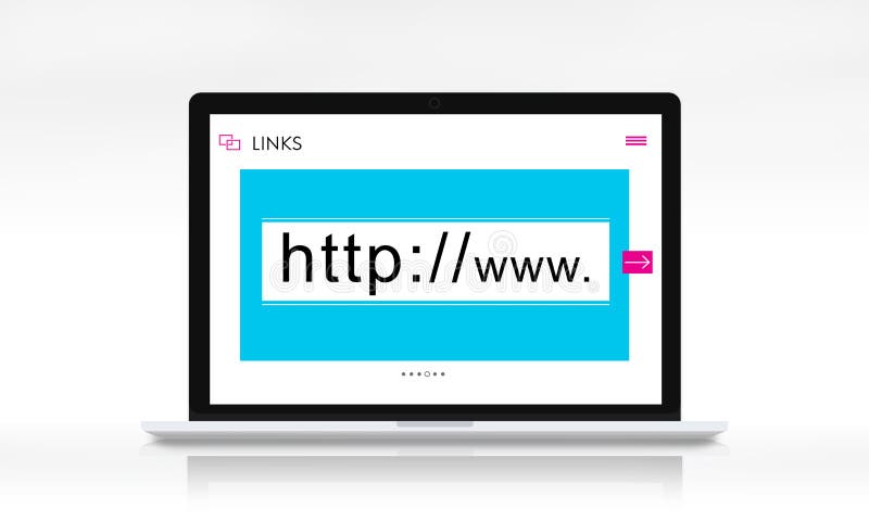 Website Domain Internet HTTP WWW Graphic Concept Stock Illustration ...