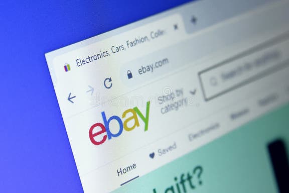 Ebay website logo editorial photo. Image of vectors - 297066421