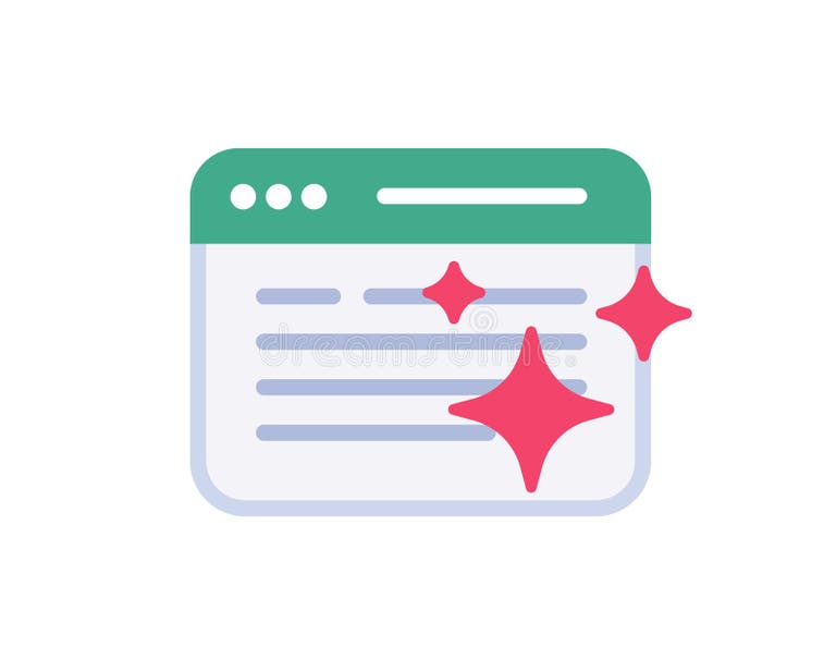 Website Enhancement Automatic Creation Icon Simple Graphic Illustration ...