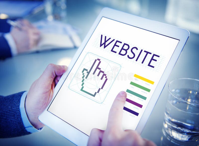 Website Global Communications Internet Connection Technology Con Stock ...