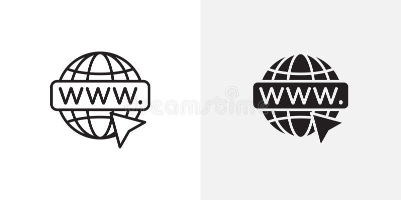 Website Globe Vecor Icon Set Stock Vector - Illustration of logo, earth ...