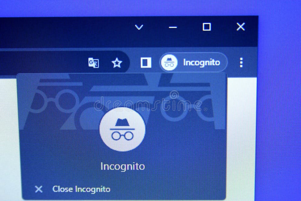 Incognito Private Browsing, Google Chrome Editorial Stock Photo - Image ...