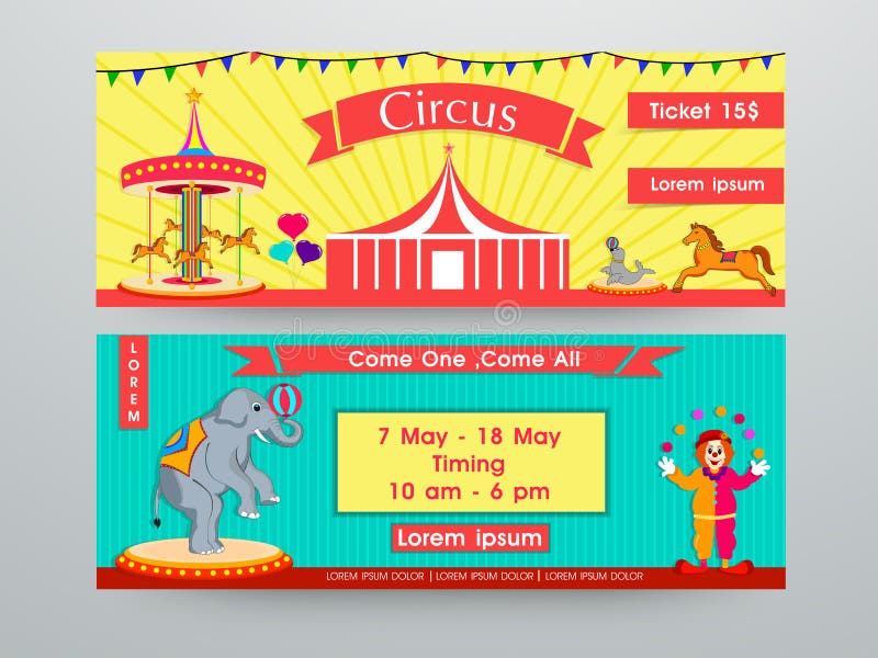 Circus Header Stock Illustrations – 259 Circus Header Stock ...