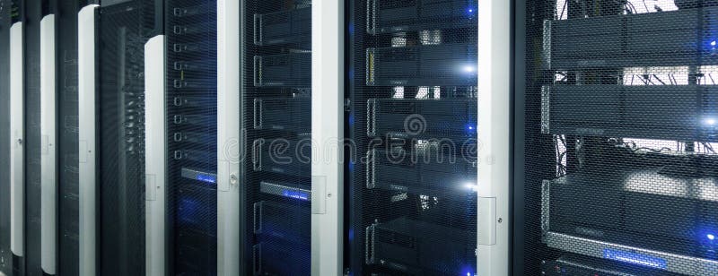Website Header Banner. Data Center, Server Room. Fantastic ...