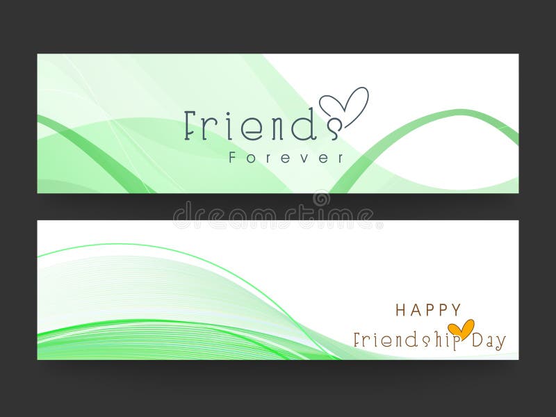 Website Header or Banner for Happy Friendship Day. Stock Illustration ...
