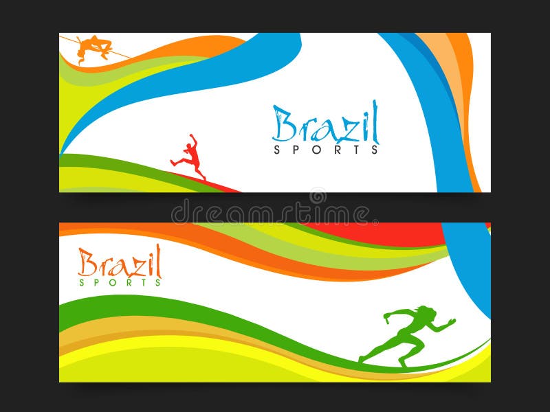 Website Header Banner Set Sports Stock Illustrations – 123 Website ...