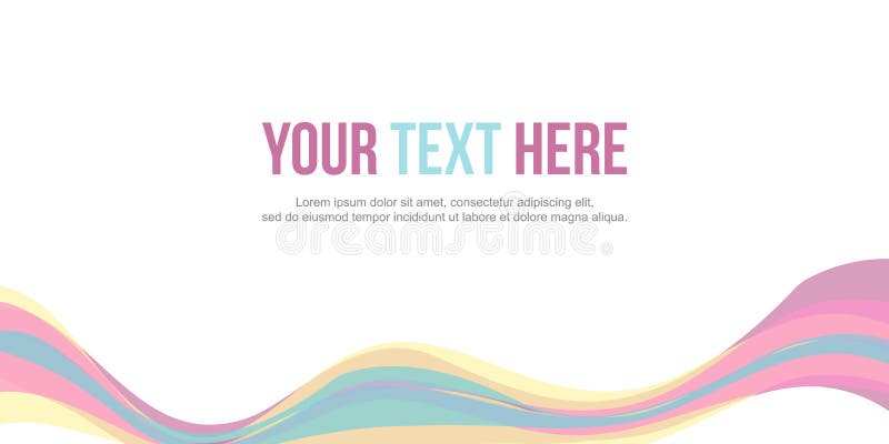 Website Header Colorful Wave Design Stock Vector - Illustration of ...