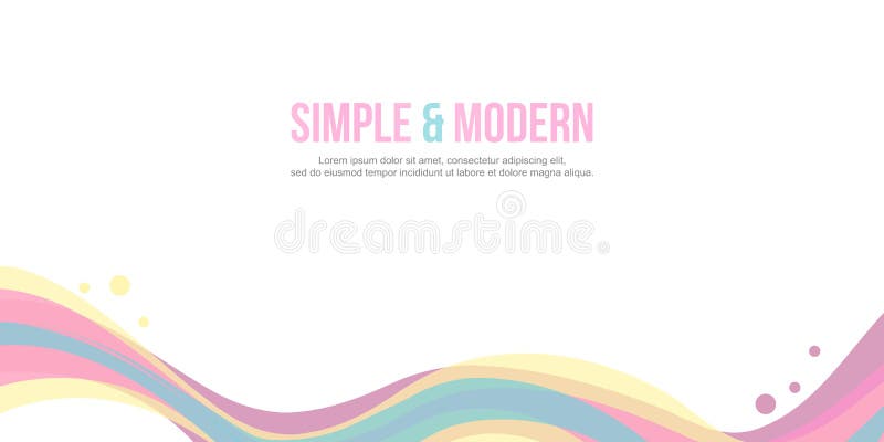 Website Header Colorful Wave Design Stock Vector - Illustration of ...