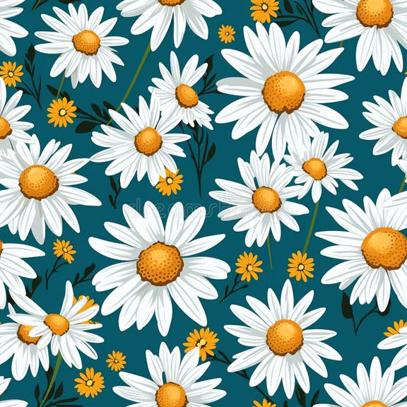 Website Header Daisy Graphic for Elegant Design Stock Illustration ...