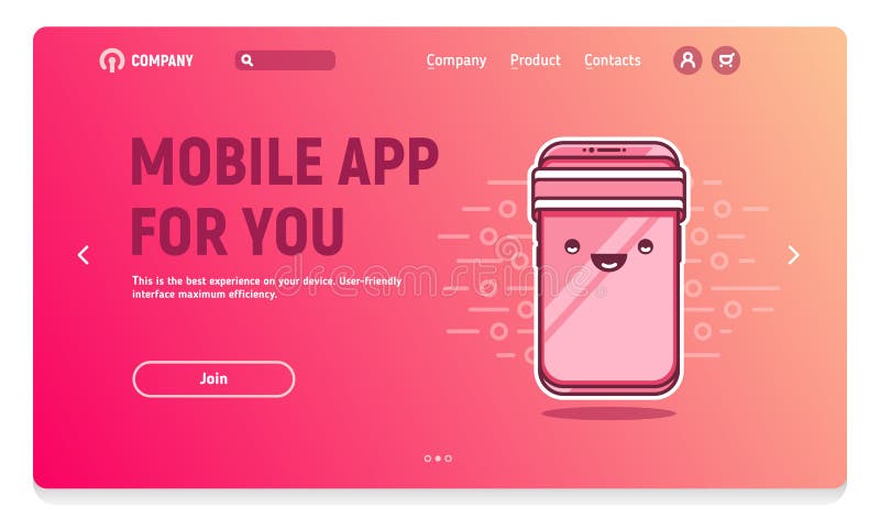 Website Header Template, for Application Development Company and Online ...