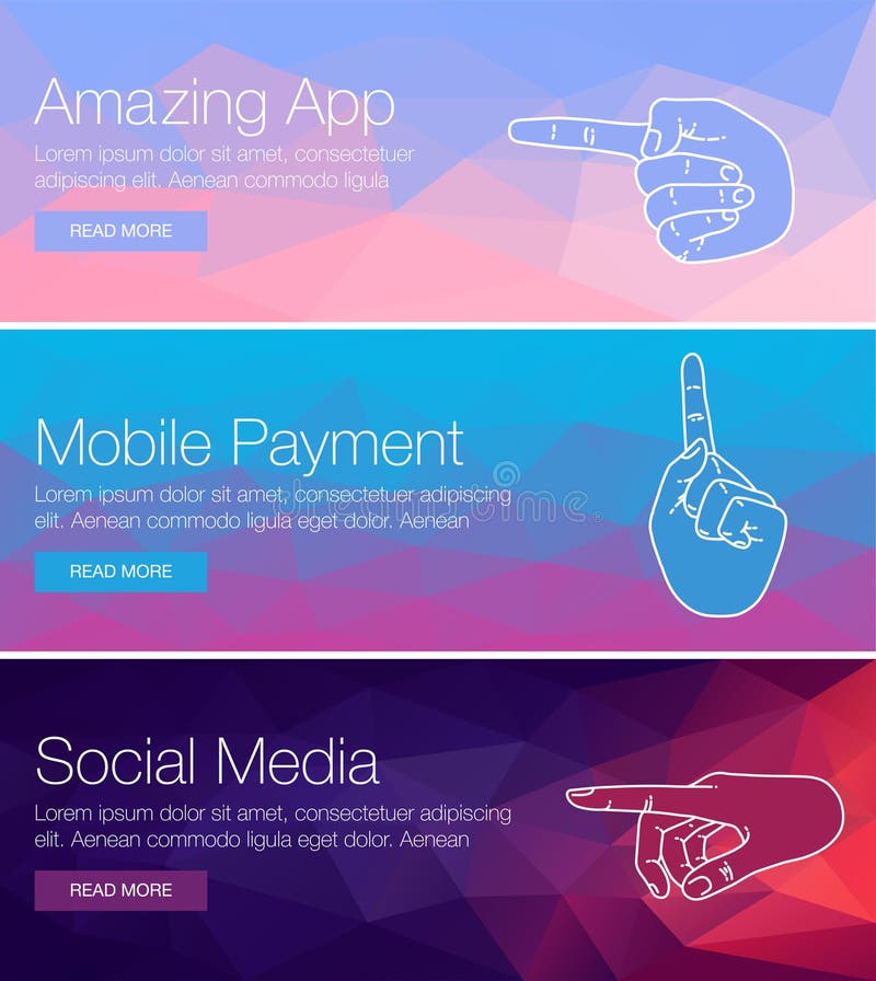 Website headers banners stock vector. Illustration of website - 78650914