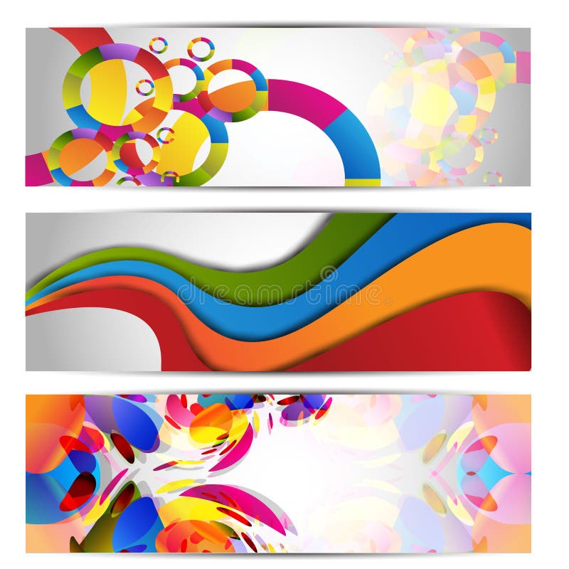 Website Headers and Navigation Elements in Retro Vintage Style. Stock ...