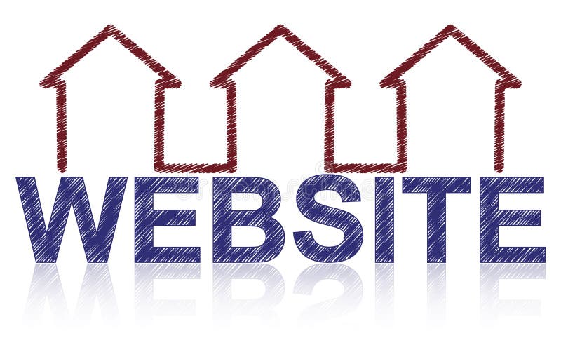 Website home stock vector. Illustration of building, style - 35849372