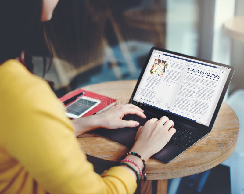 Website Homepage Online Internet Article Concept Stock Photo - Image of ...