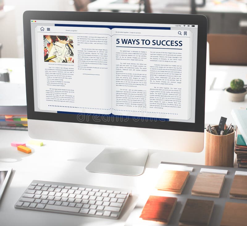 Website Homepage Online Internet Article Concept Stock Image - Image of ...