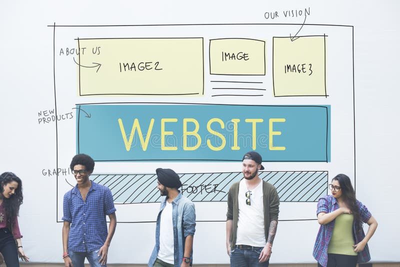 Website Homepage Responsive Design Ideas Concept Stock Image - Image of ...