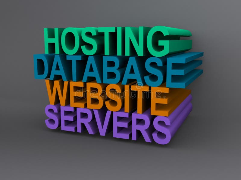 Web or Website Hosting Concept with Circle Icon for Website Template or ...