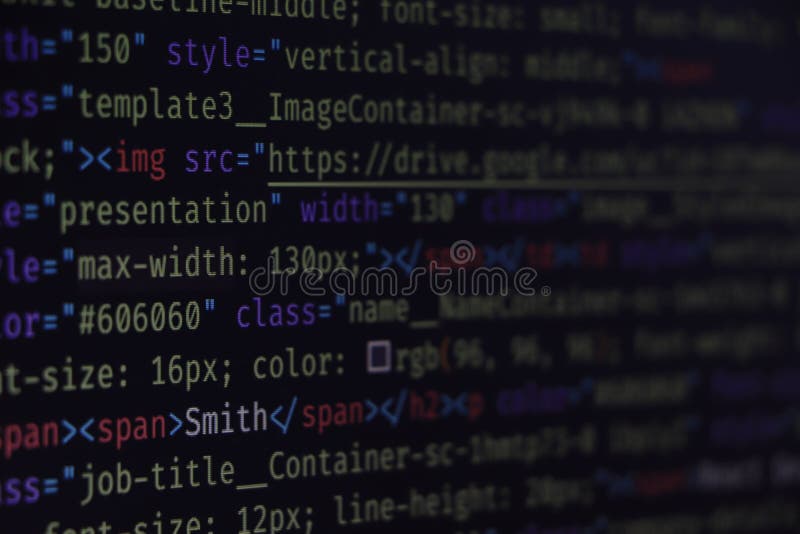 Software Source Code Programming Code Programming Code On Computer Screen Developer Working