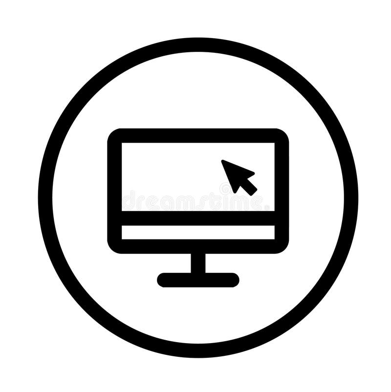 Website icon stock vector. Illustration of simple, push - 204179332