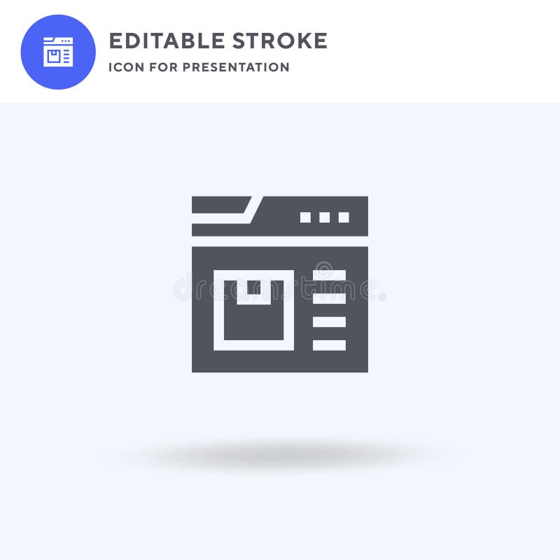 Website Icon Vector, Filled Flat Sign, Solid Pictogram Isolated on ...