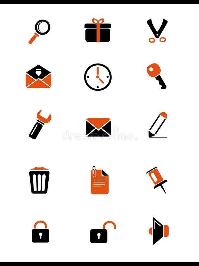 Website icons stock illustration. Illustration of lock - 14873047