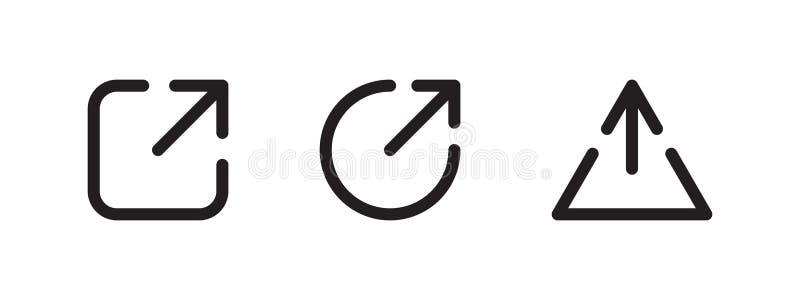 Website Icons. Icons with Arrows. Functional Icons for Interfaces Stock ...