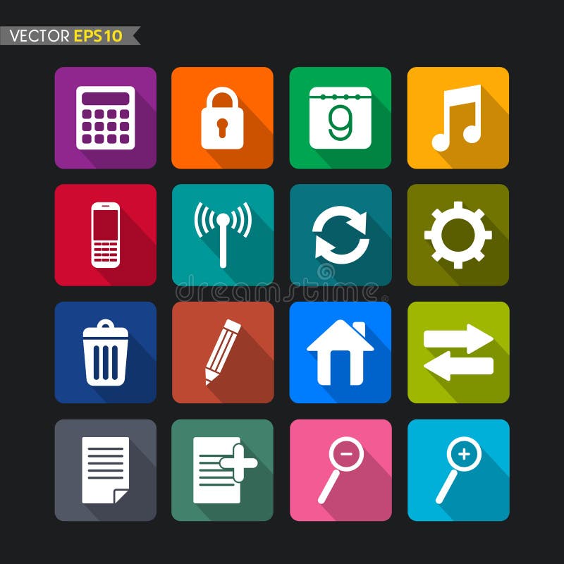 Website icons vector set 2 stock vector. Illustration of symbol - 83848409