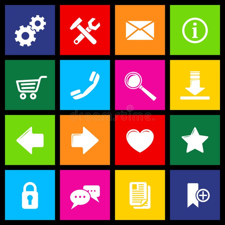 Website Icons Metro stock vector. Illustration of chat - 40271044