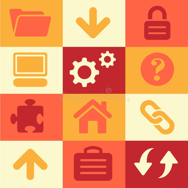 Website Icons Set Great for Any Use, Vector EPS10. Stock Vector ...