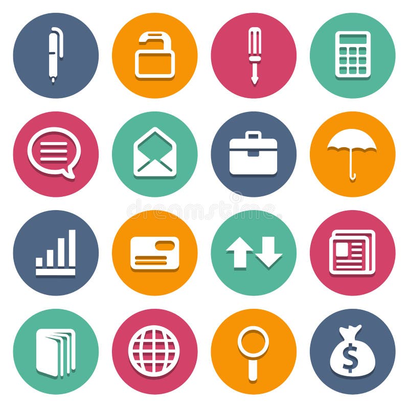 Website Icons Set Great for Any Use. Vector EPS10 Stock Vector ...