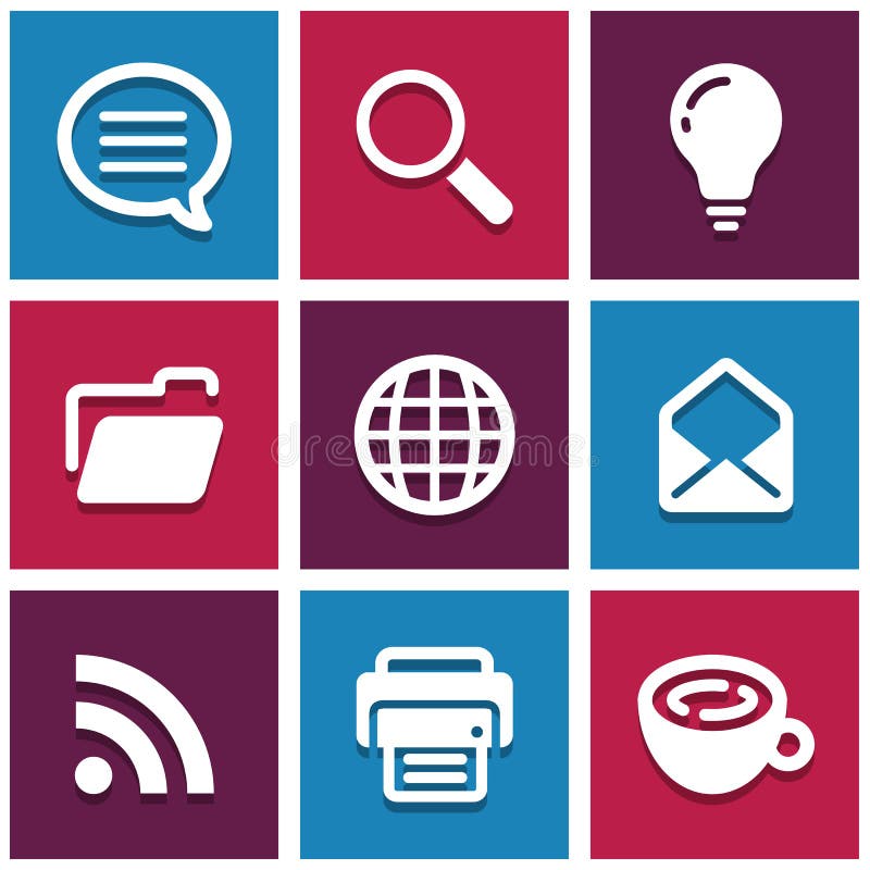 Website Icons Set Great for Any Use. Vector EPS10 Stock Vector ...