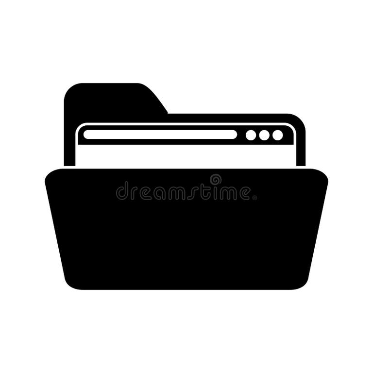 Website inside file design stock vector. Illustration of internet ...