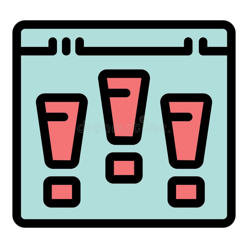 Three exclamation points stock vector. Illustration of color - 16920967