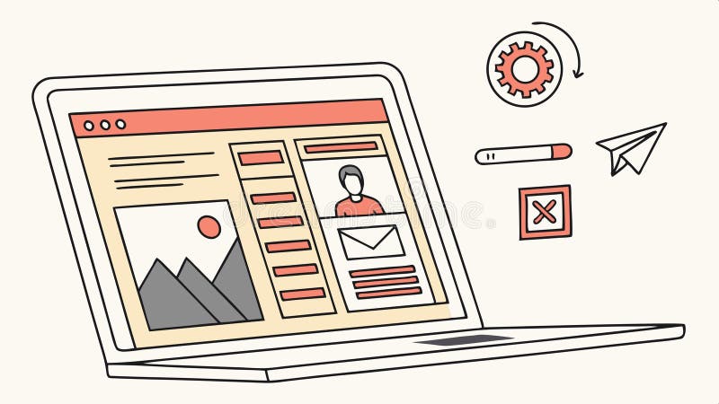 Website Interface, Web Design and Digital Platform Vector Design ...