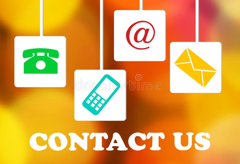Website and Internet Contact Us Concept Stock Illustration ...
