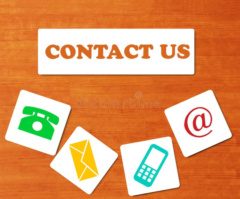 Website and Internet Contact Us Concept Stock Image - Image of info ...
