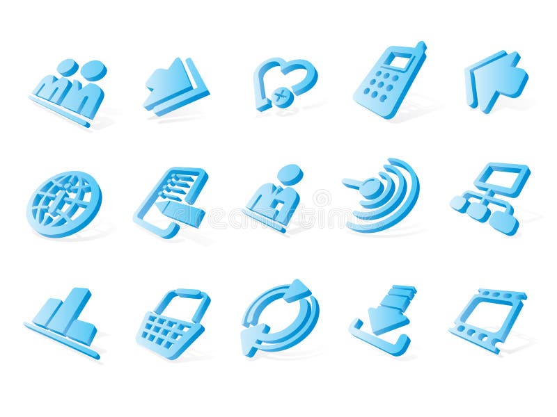 Website and internet icons stock vector. Illustration of direction ...