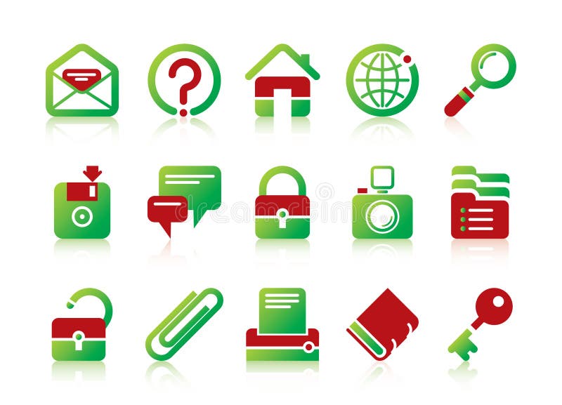 Website and internet icons stock vector. Illustration of connection ...