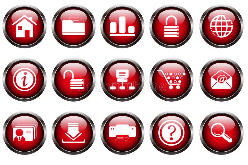 Website buttons - vector stock vector. Illustration of website - 12116650