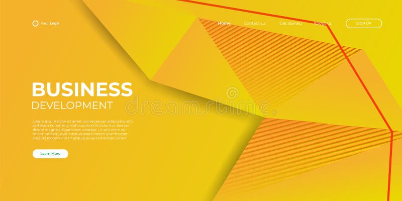 Website Landing Page Background, Modern Abstract Style Stock ...