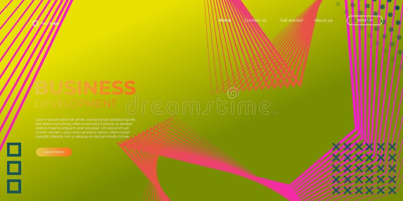 Website Landing Page Background, Modern Abstract Style Stock ...