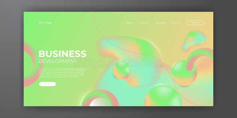 Website Landing Page Background, Modern Abstract Style Stock ...